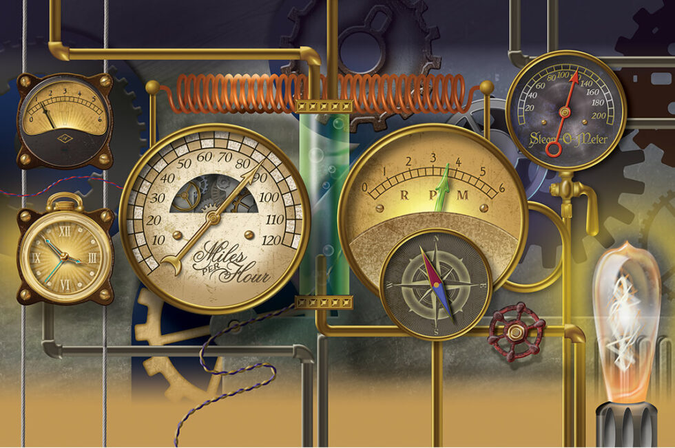 Steampunk LED Car Dashboard Concept | Ken Camozzi